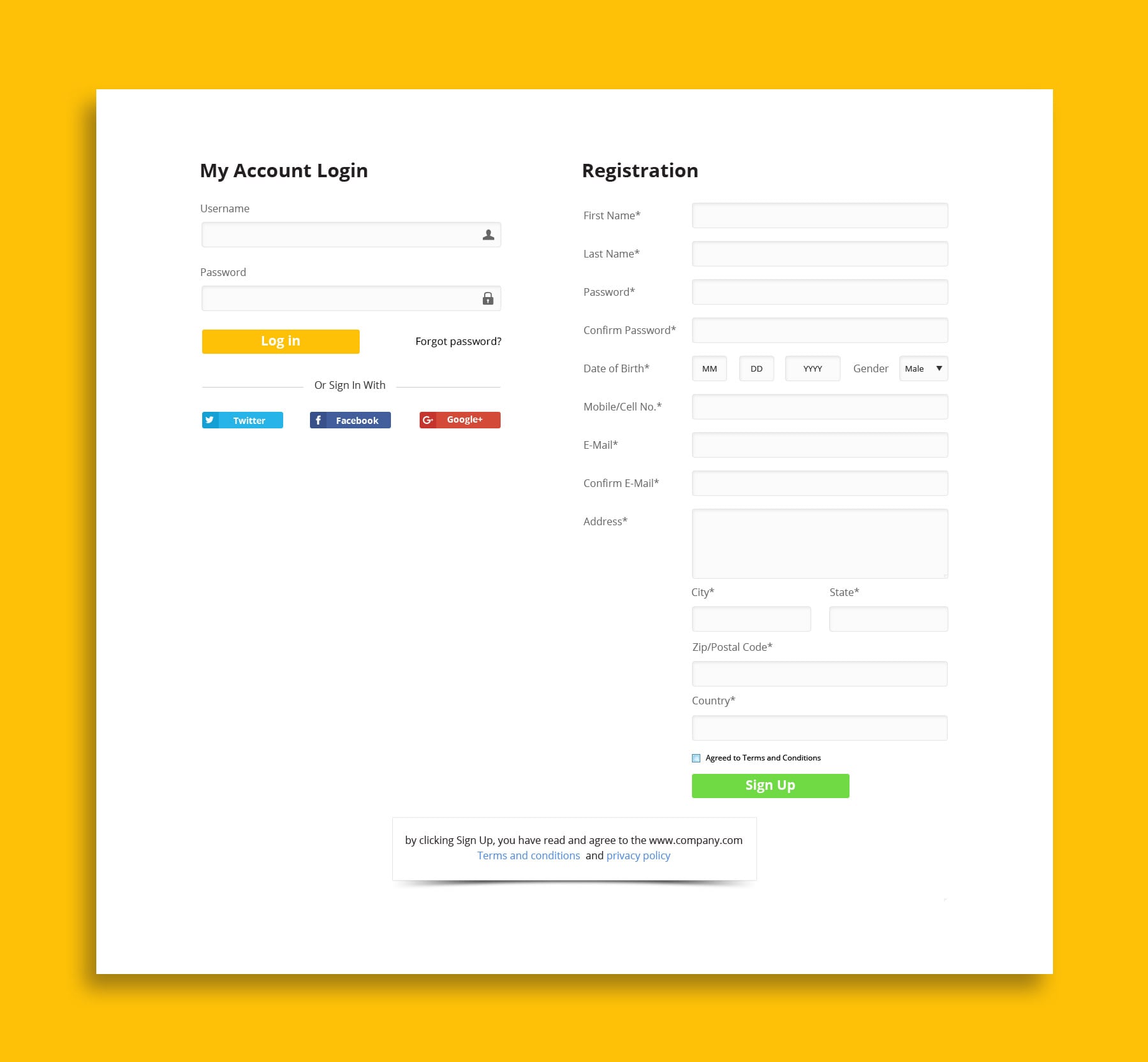 Registration Form Templates In Html And Css Free Download BEST HOME 